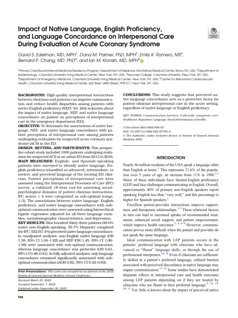 Impact of Native Language, English Proficiency, and Language ...
