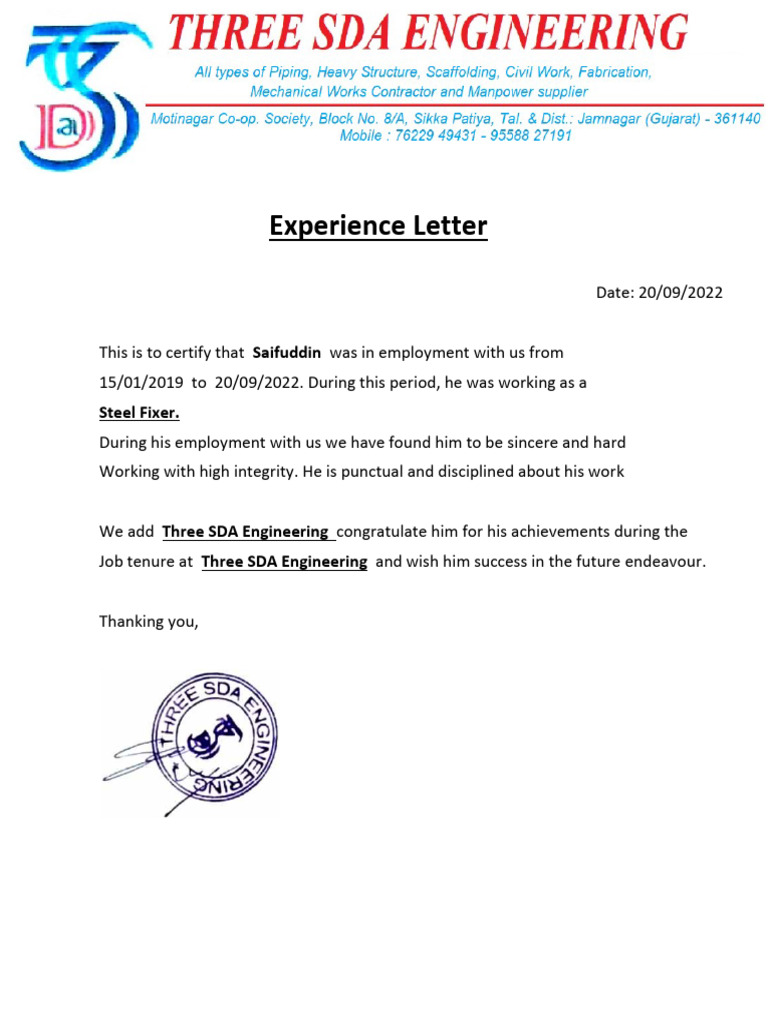 saifuddin exp sf | PDF