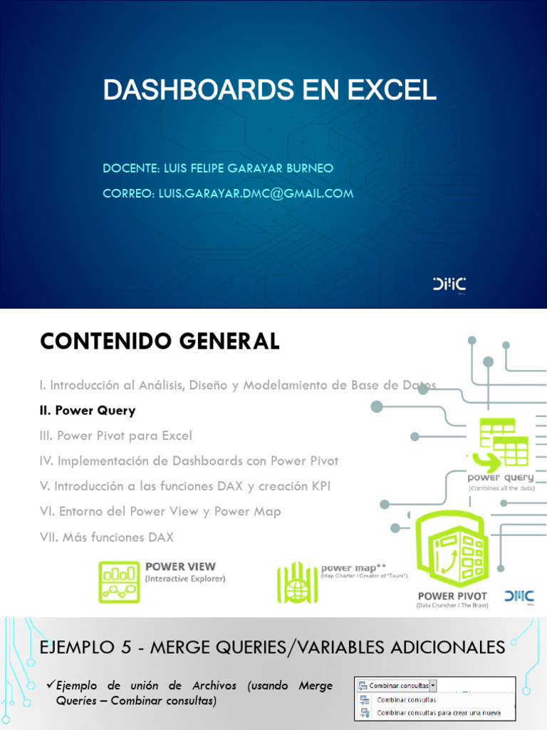 Dashboards en Excel - Sesión 3 | PDF | Microsoft Excel | Bases de datos