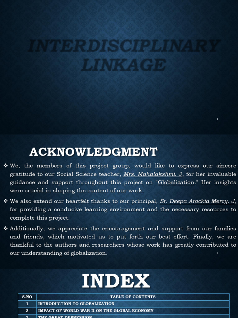 Interdisciplinary Project Final Pdf1 | PDF | World Trade Organization ...