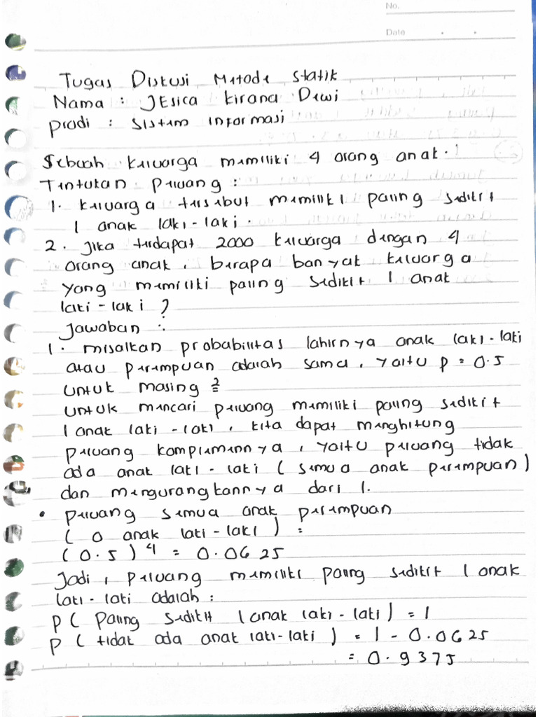 Diskusi 2 Metode Statik | PDF