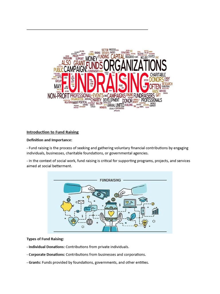Fund Raising_Techniques Fund Raising_Reference Material | PDF ...