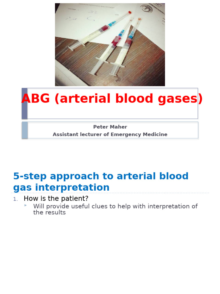 ABG Tutorial | PDF | Physiology | Clinical Medicine