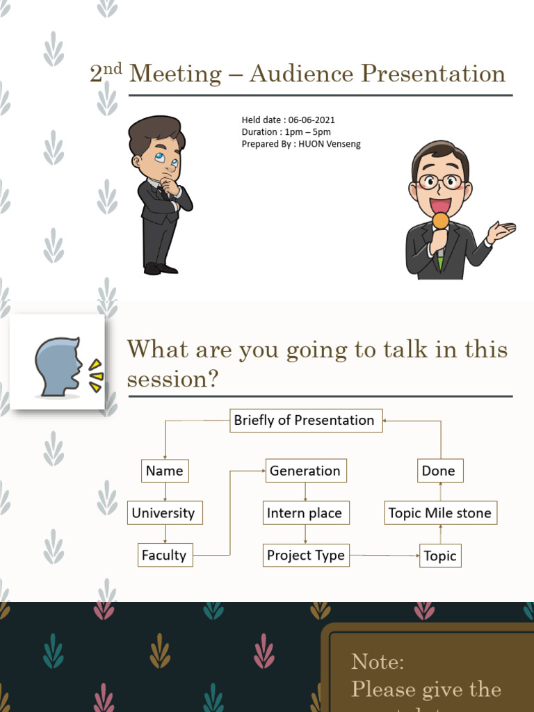 2nd Meeting Audience Presentation | PDF