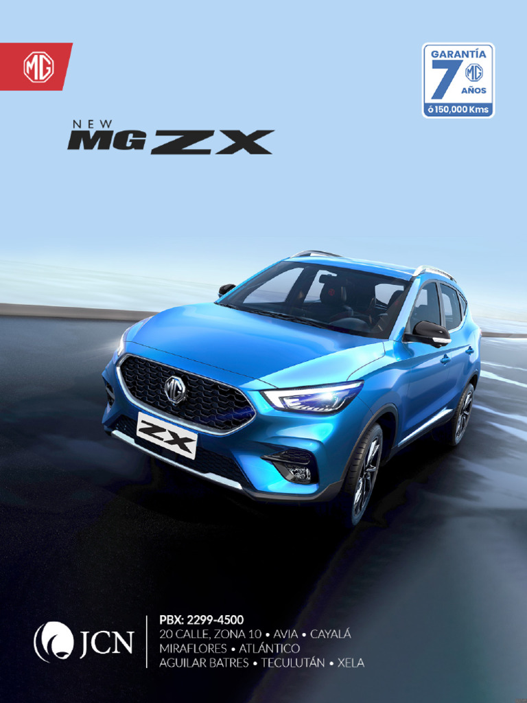 MG ZX - Ficha Técnica | PDF