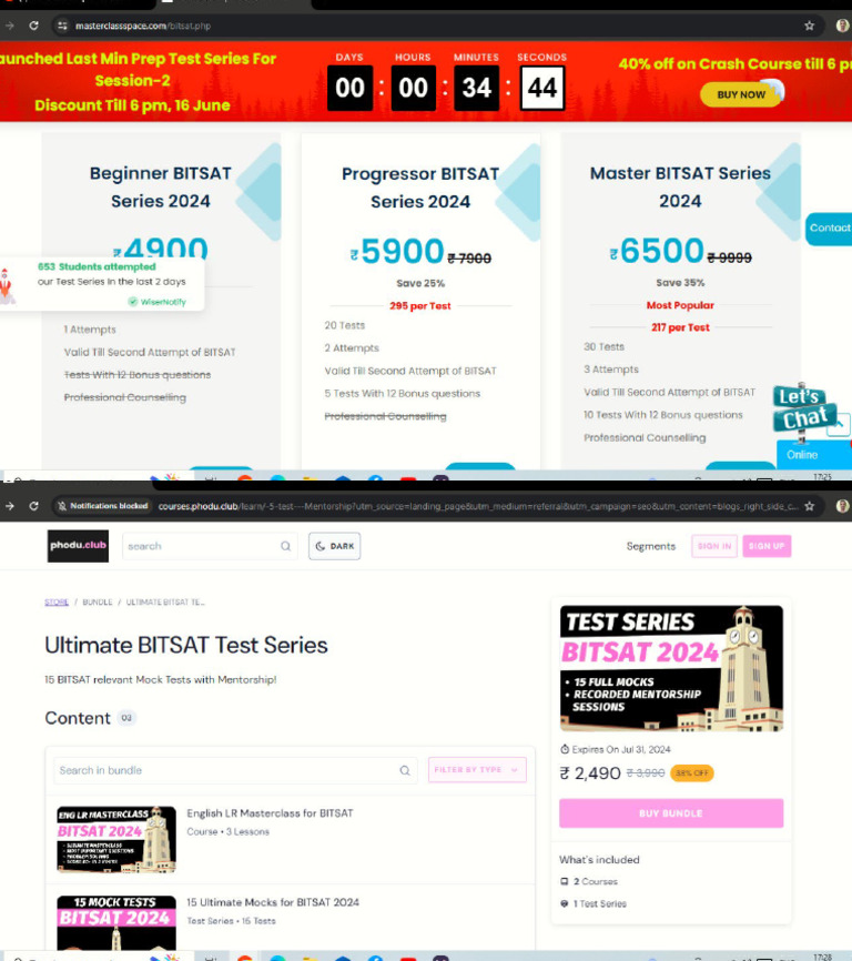 Bitsta Test Series | PDF