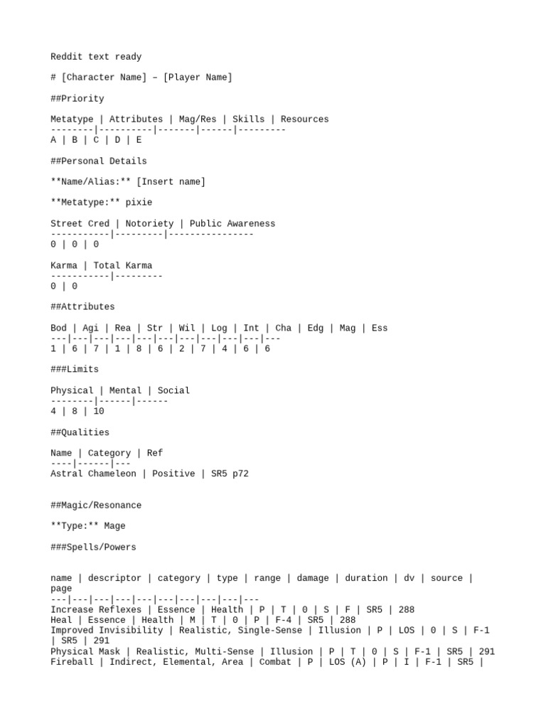 Pixie Mage 5e | PDF | Computers | Technology & Engineering