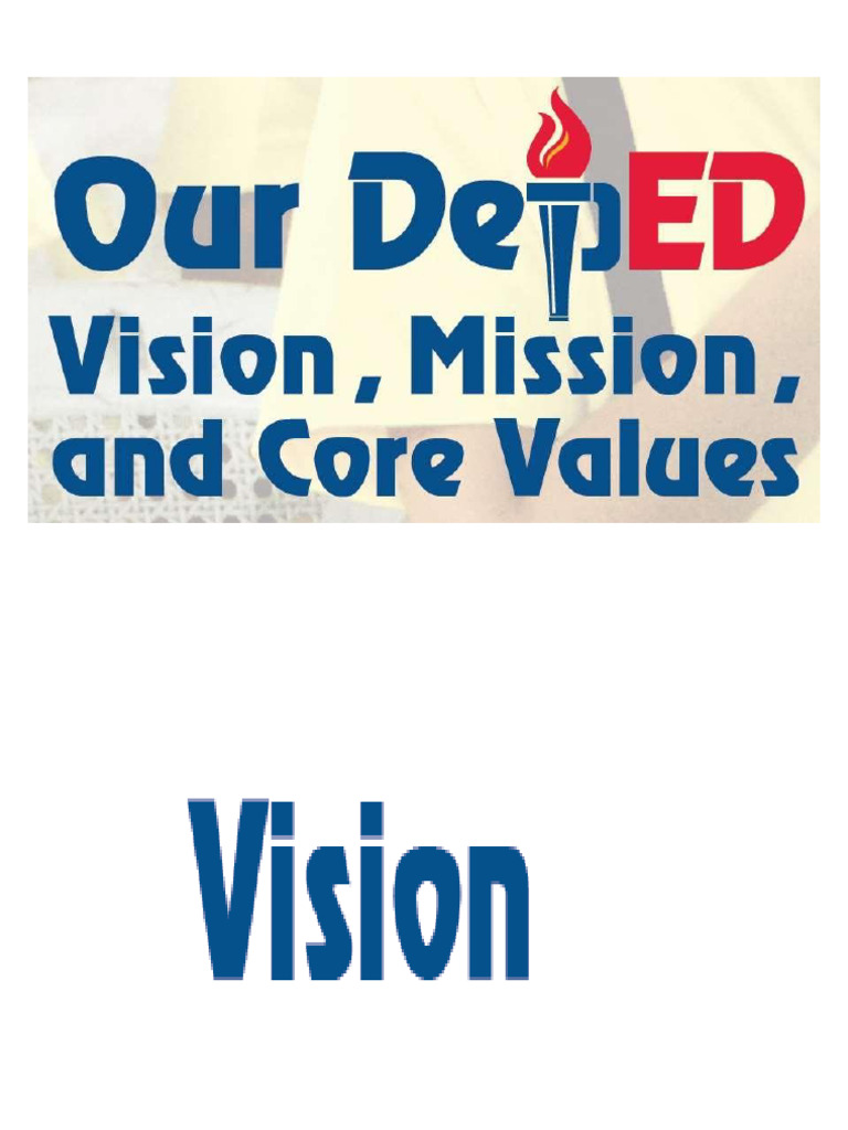 DepEd Mission and Vision | PDF | Career & Growth