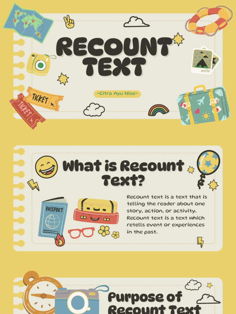 Chapter II - Recount Text | PDF | Foreign Language Studies