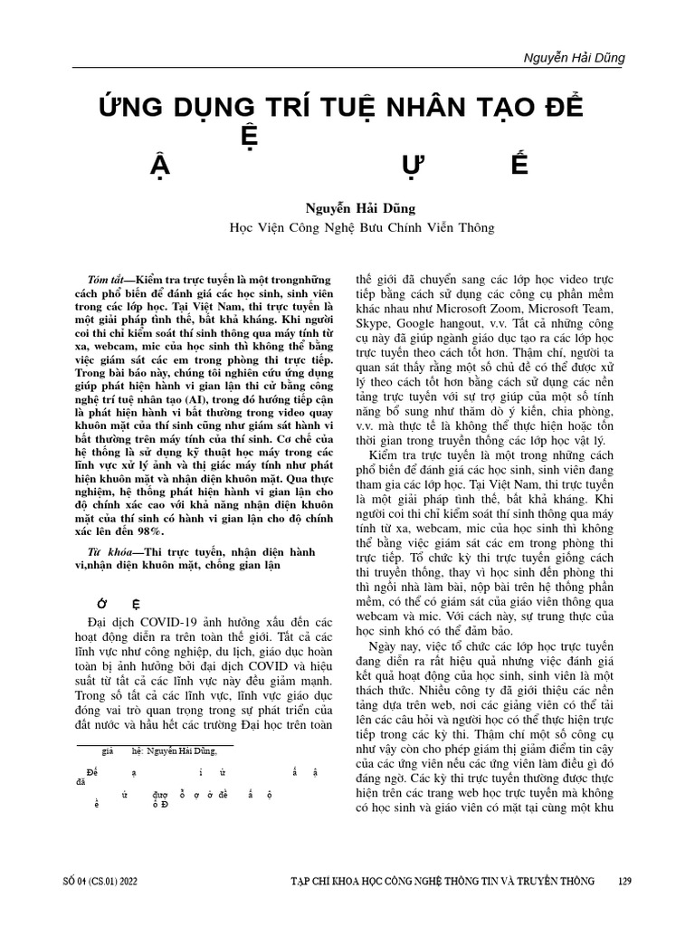 Phát HI N CÁC Hành VI Gian L N Trong THI TR C TUY N | PDF