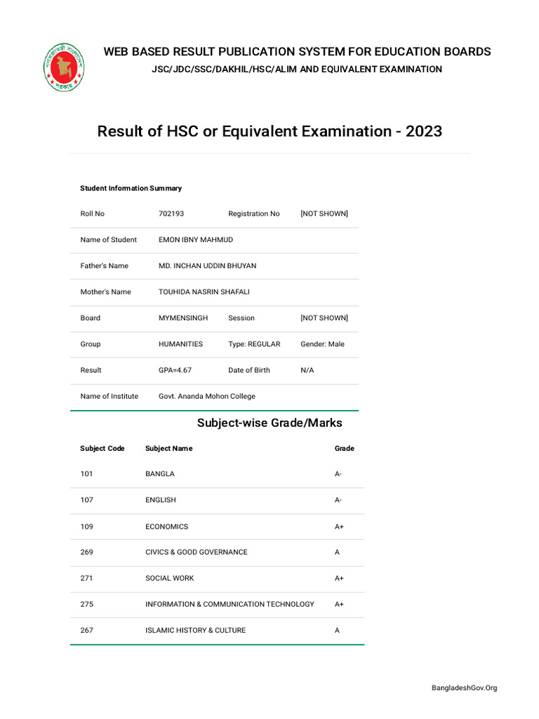 Web Based Result Publication System For Education Boards Pdf