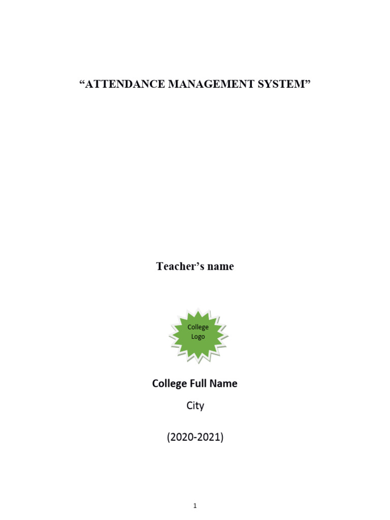 Attendance Management System | PDF | Ajax (Programming) | Bootstrap (Front End Framework)