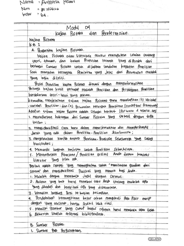 Rangkuman Modul 4 Anggrelia | PDF
