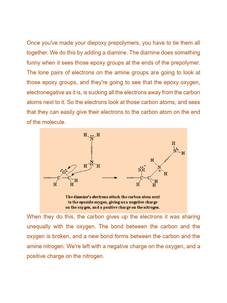 Curing The Diepoxy With A Diamine | PDF