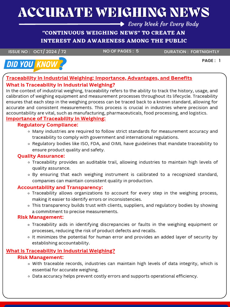 72nd Week - English News Letter | PDF | Calibration | Printer (Computing)