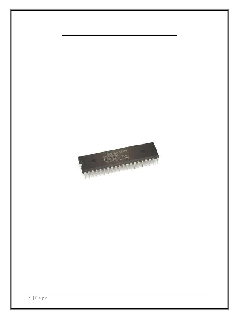 8051 Microcontroller Guide | PDF | Central Processing Unit | Computing