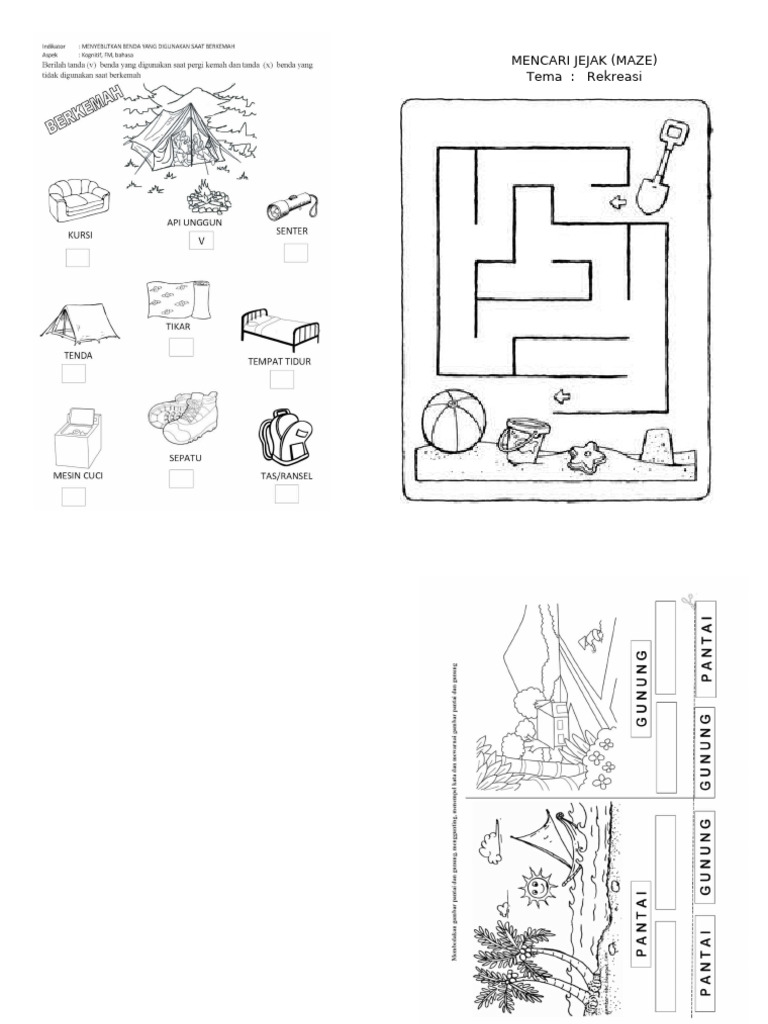 LKPD Rekreasi 1 | PDF