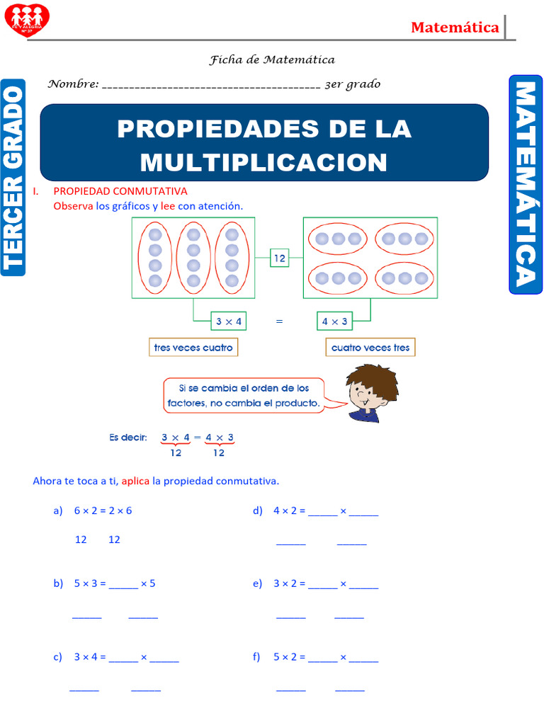 Ejercicios de Matemáticas 3er Grado | PDF | Sintaxis (Lógica) | Álgebra ...