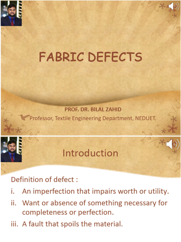 Overview of Fabric Defects in Textiles | PDF | Weaving | Loom
