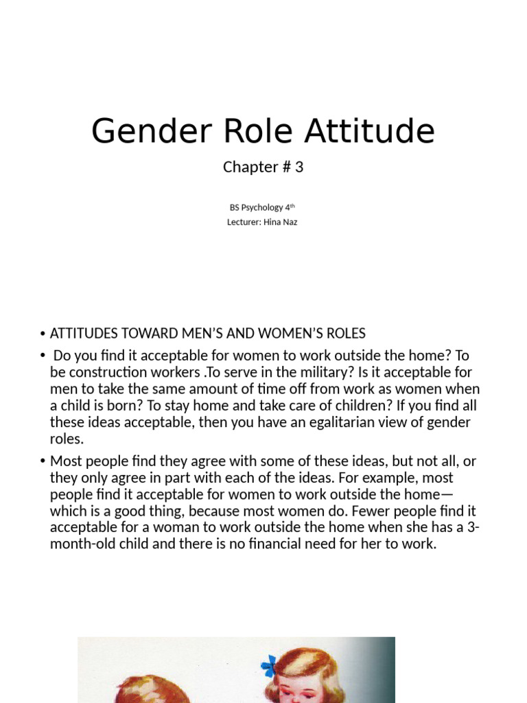 Gender Role Attitude | PDF | Gender Role | Sexism