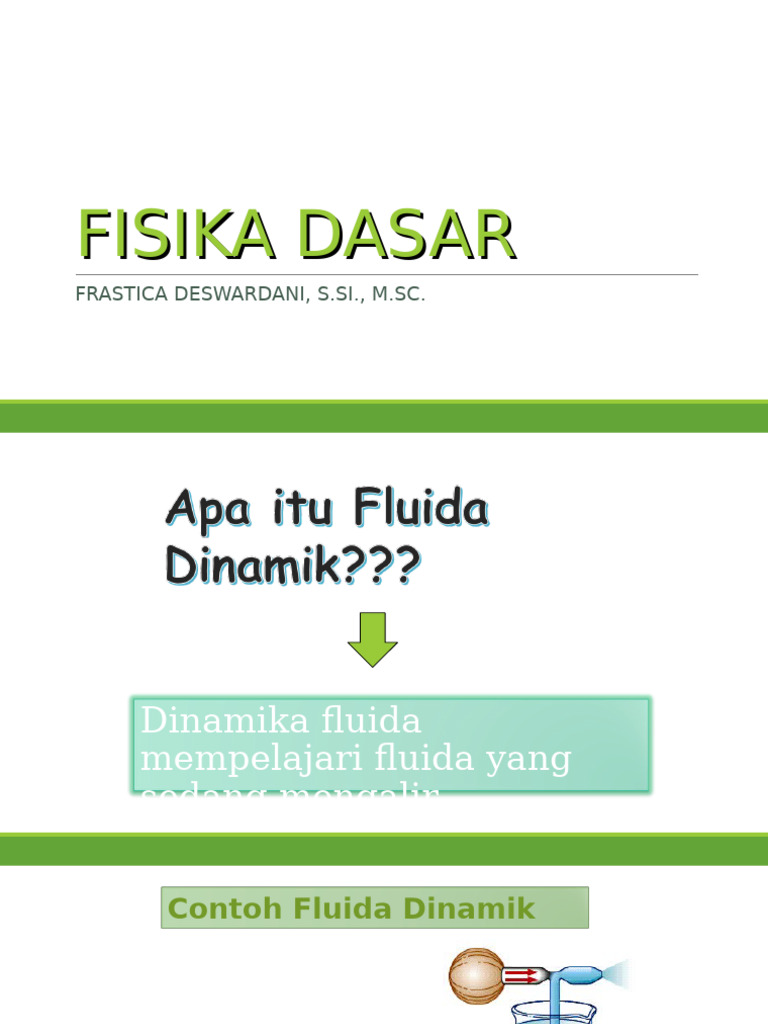 Fisdas - Fluida Dinamis | PDF