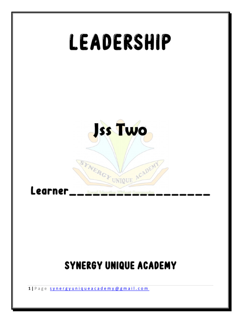 leadership jss two | PDF | Psychological Resilience | Leadership