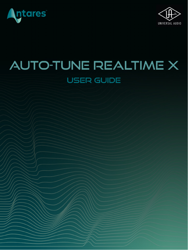 Auto-Tune Realtime X User Guide | PDF | Interval (Music) | Scale (Music)