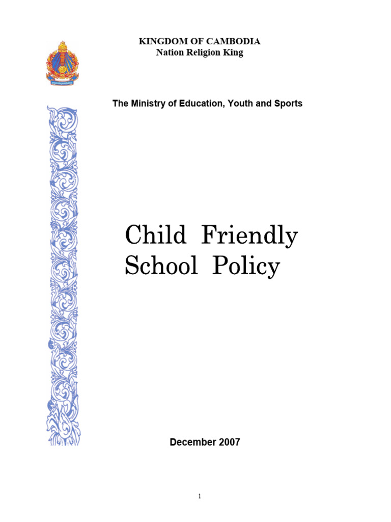 Child Friendly School Policy | PDF | Learning | Teachers