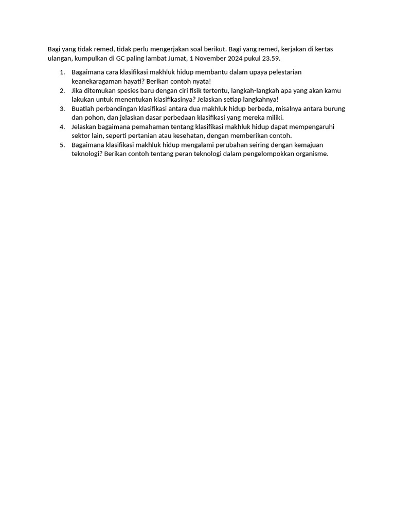 Remed Klasifikasi | PDF