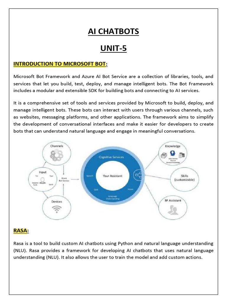 AI CHAT BOT UNIT -5 | PDF | Databases | Mobile App