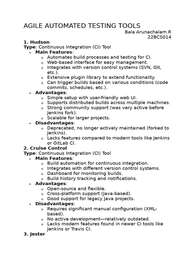 AGILE AUTOMATED TESTING TOOLS 11.13.03 AM | PDF | Computing ... AGILE AUTOMATED TESTING TOOLS 11.13.03 AM | PDF | Computing ...