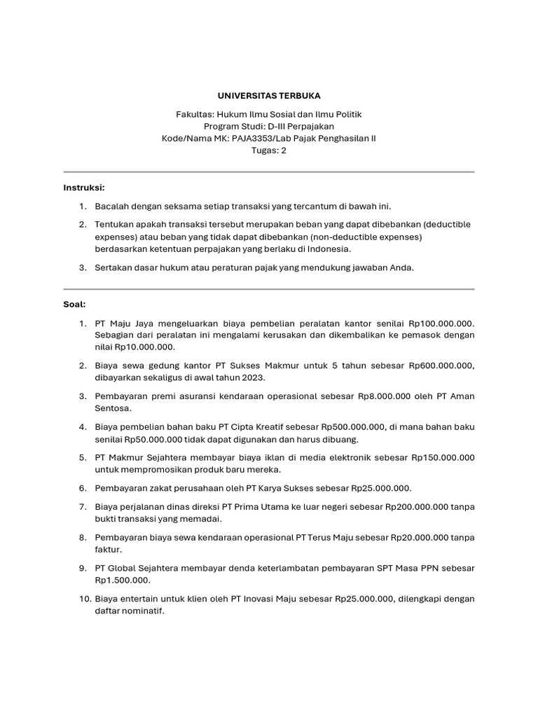 Tugas 2 Lab PPH II | PDF