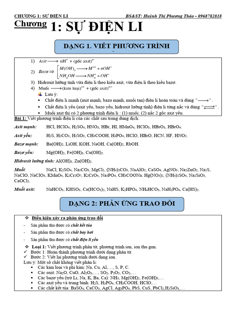 Chuyen de Tu Luan Su Dien Li Huynh Phuong Thao | PDF