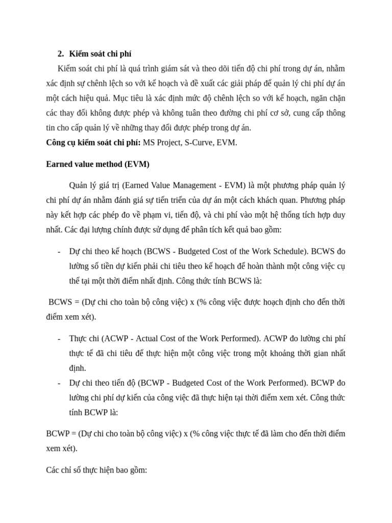 BCWS | PDF