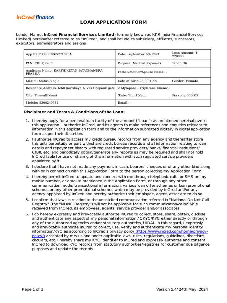 PL Agreement 124200 | PDF | Interest | Loans