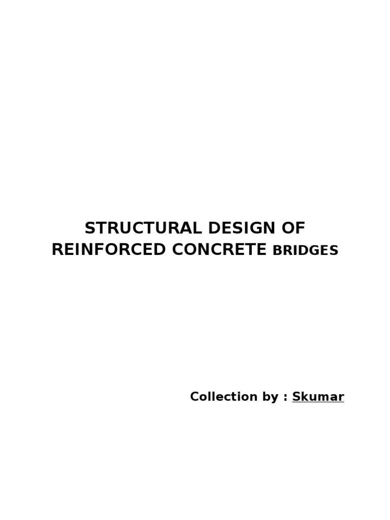 Structural Design of RCC Bridge | PDF | Bridge | Beam (Structure)