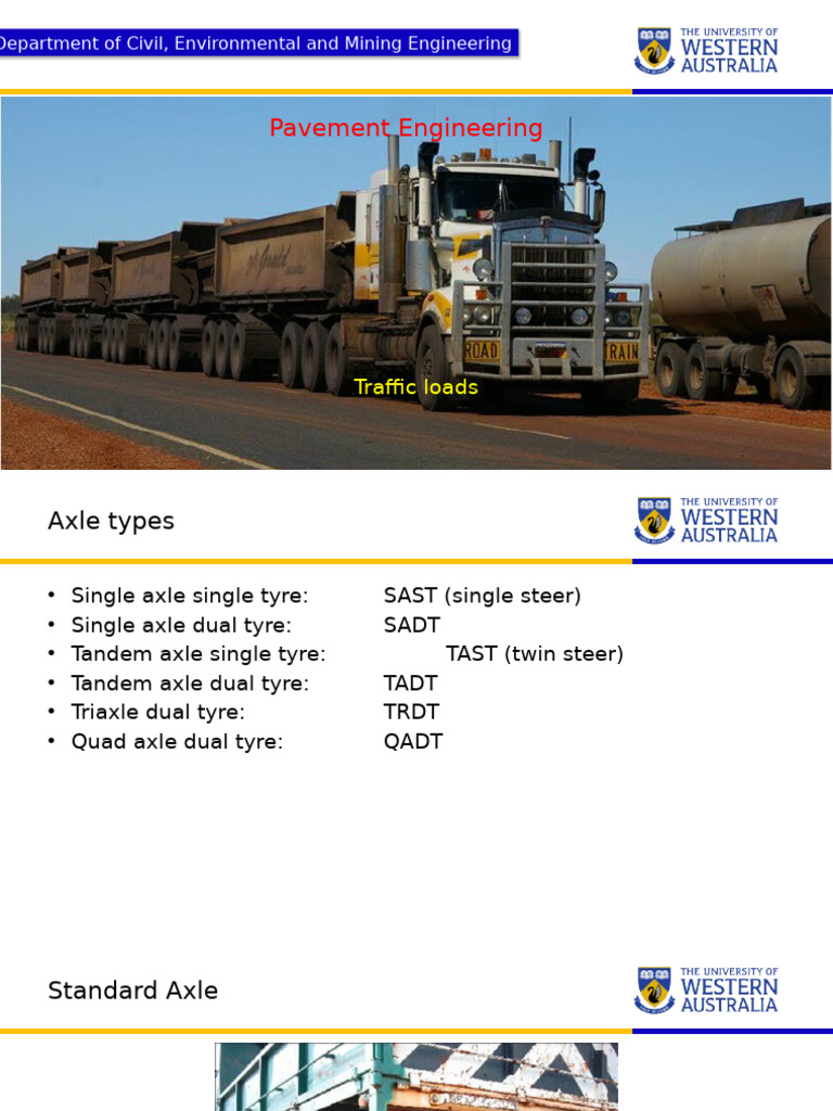 CIVL4430 - 2024 - Lecture 4 - Traffic & Road Pavement Design | PDF ...