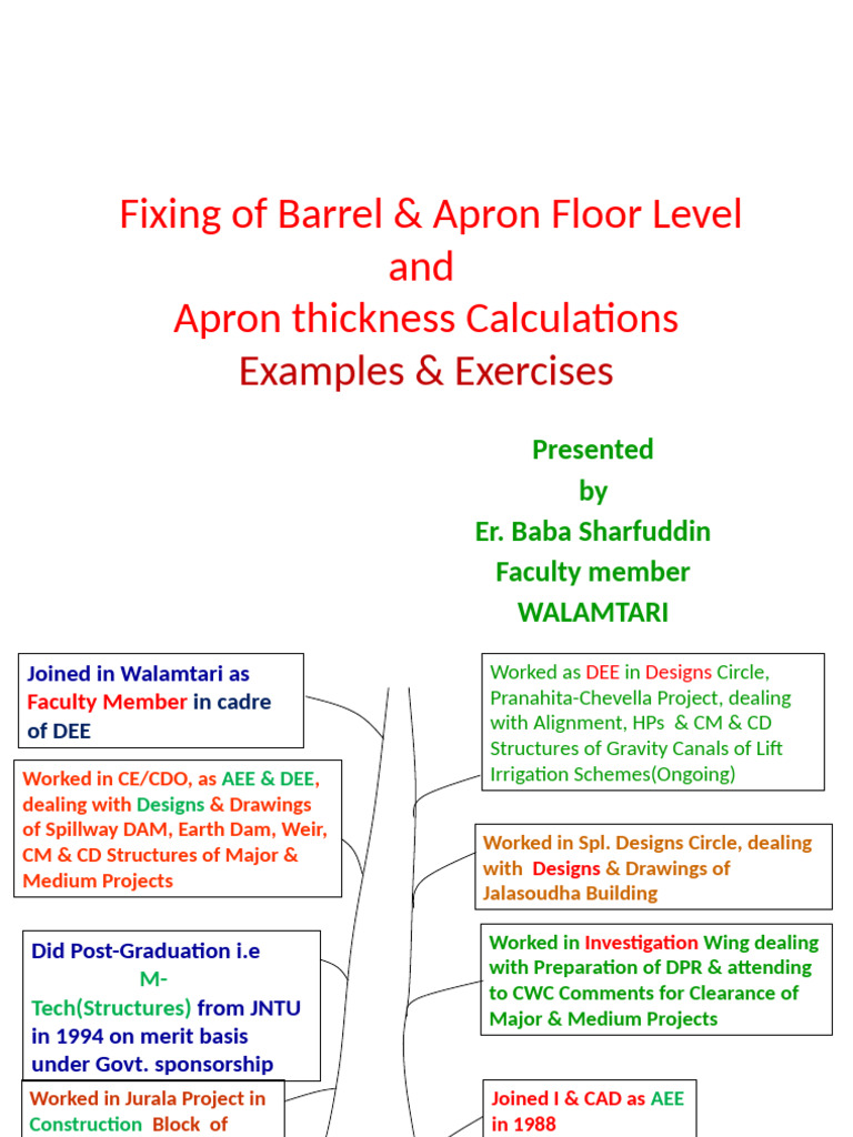 Final DT30-05-2015 Fixing of Barrel Floor Level & Apron Thickness ...