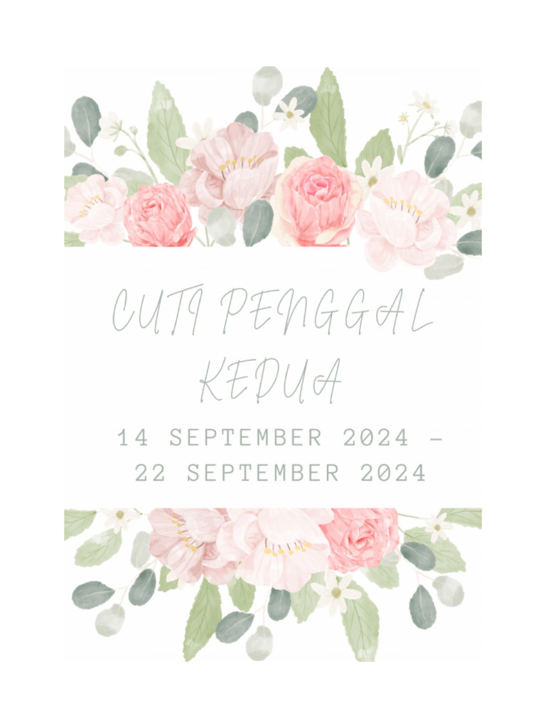 Cuti Penggal 2 | PDF