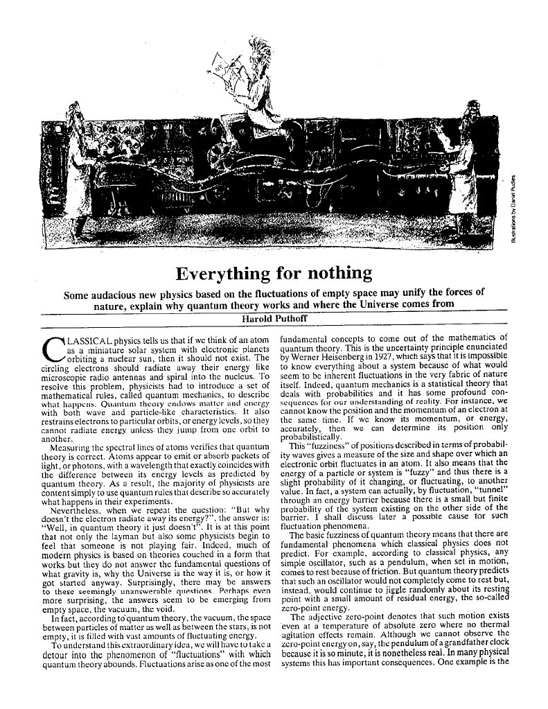 Harold Puthoff - Everything For Nothing | PDF | Foreign Language ...