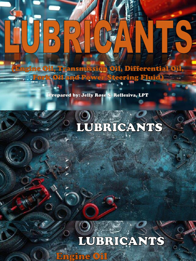 Essential Automotive Lubricants Guide | PDF | Technology & Engineering