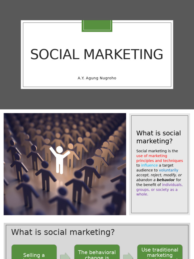 Understanding Social Marketing Principles | PDF | Marketing | Economies