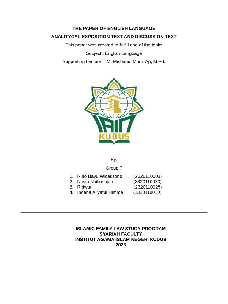 Analytical Text and Discussion Text | PDF | Argument | Verb