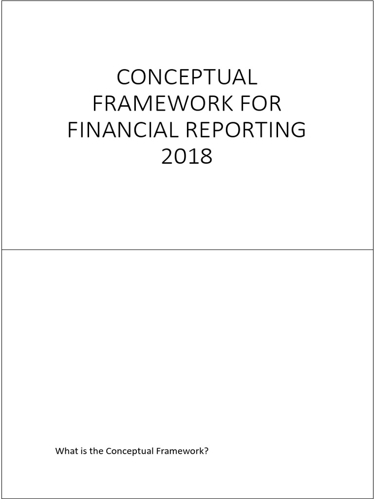 Conceptual Framework for Financial Reporting | PDF | International ...