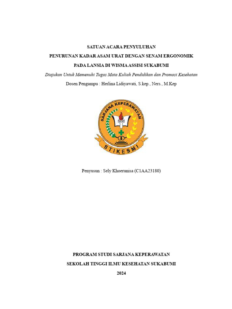 Sely Khoerunisa (C1AA23180) - SAP Asam Urat | PDF