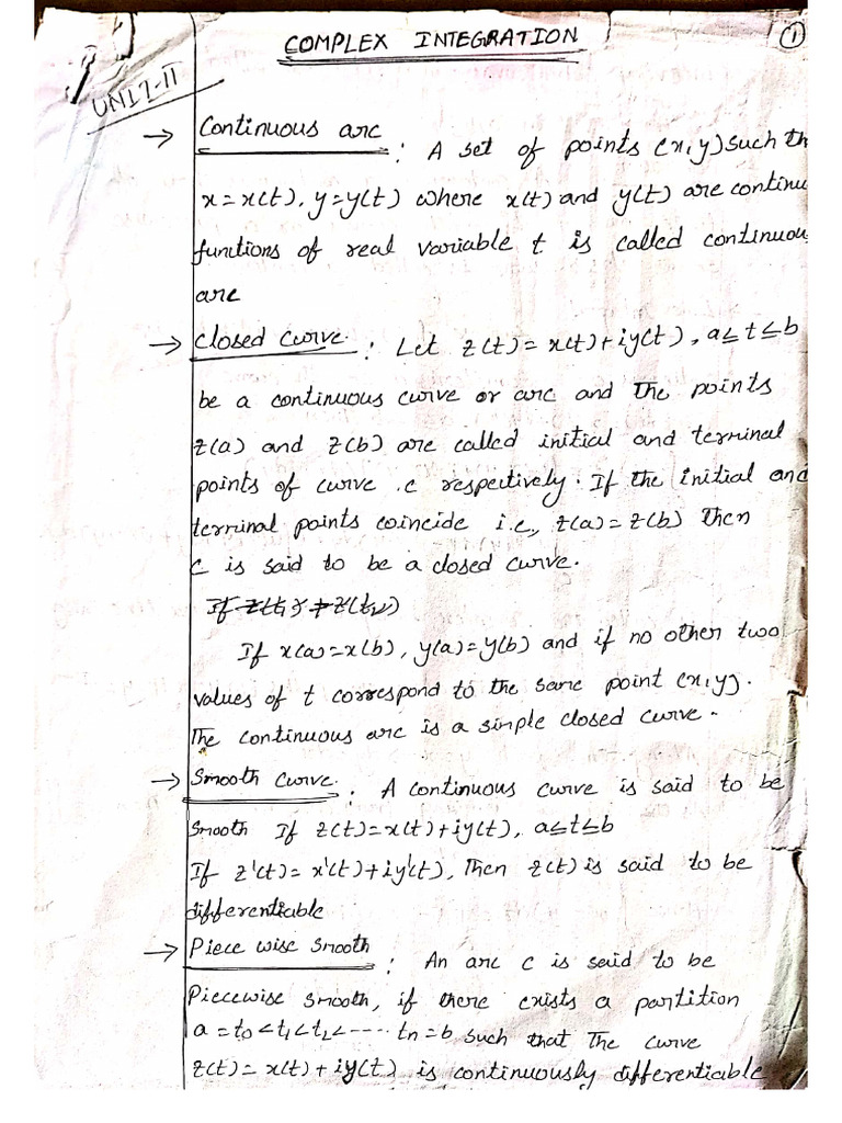 Complex Integration | PDF