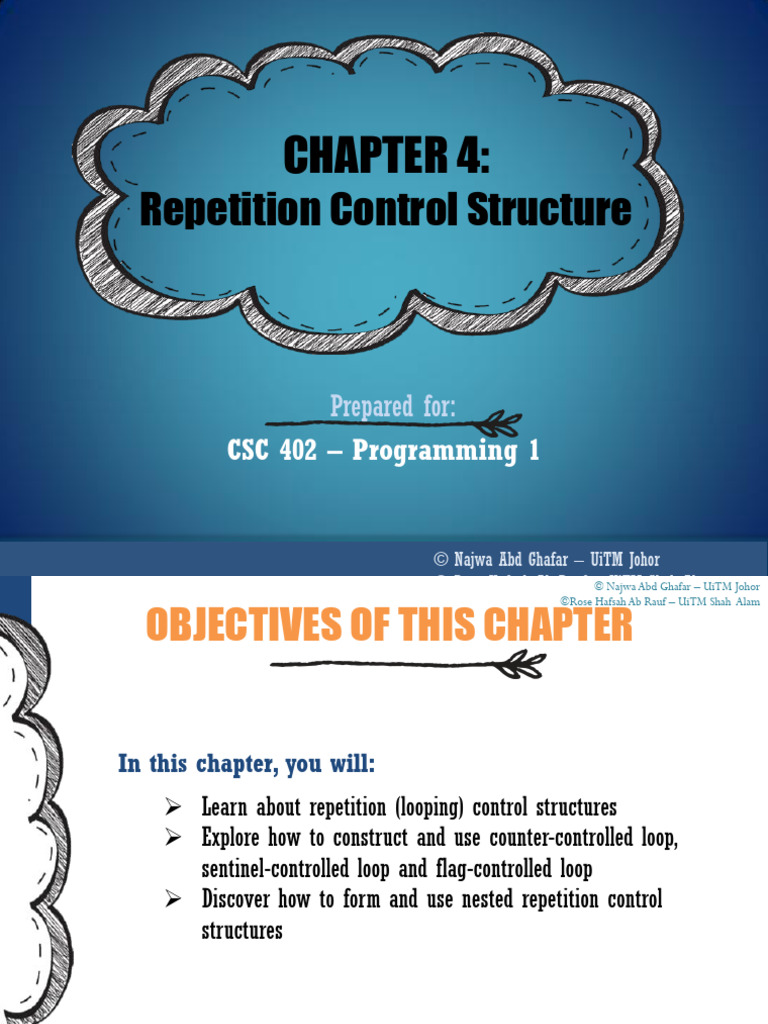 Chapter 4(2)-Repetition Control Structure | PDF | Control Flow | Computer Programming