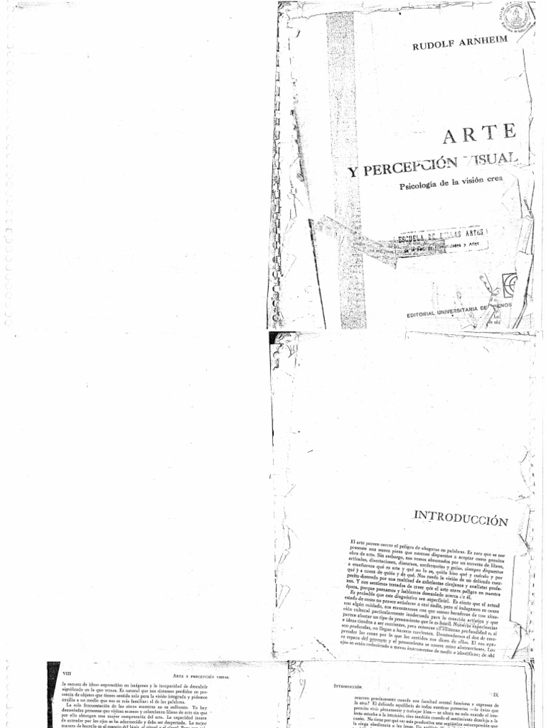 Arnheim - Arte y Percepci N Visual | PDF