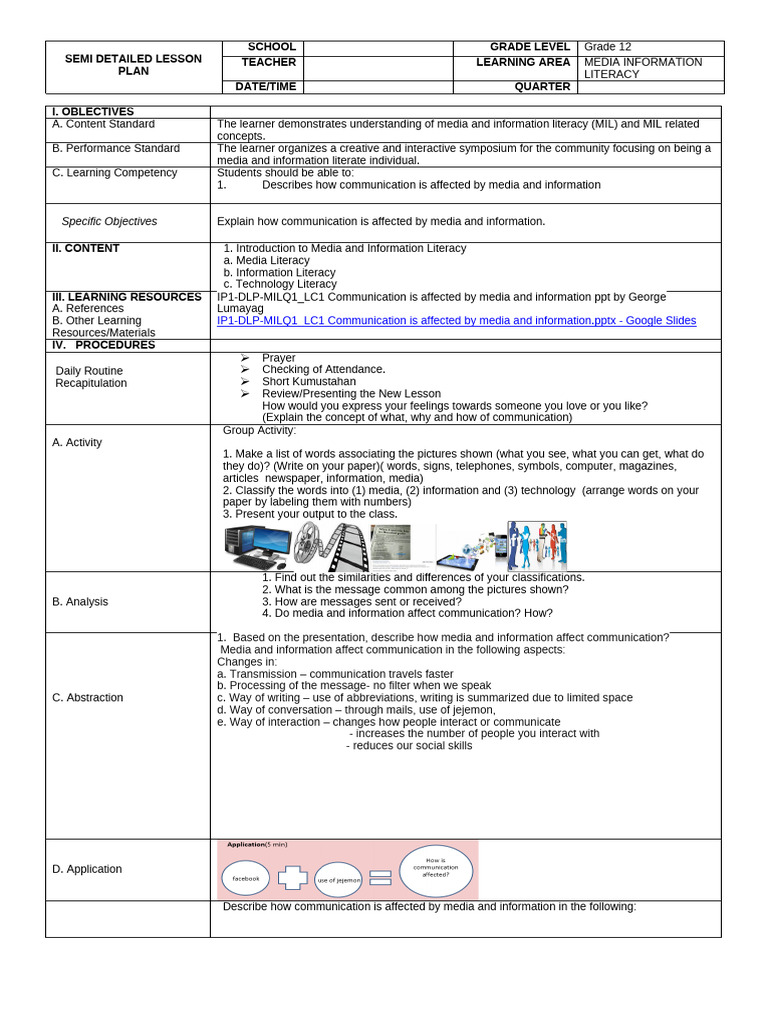 MIL - Communication and MIL | PDF | Information | Communication
