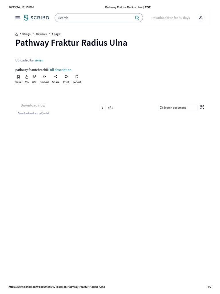 Pathway Fraktur Radius Ulna _ PDF | PDF